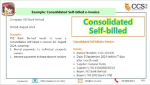 Consolidated Self-Billed e-Invoice: An Overview – CCS