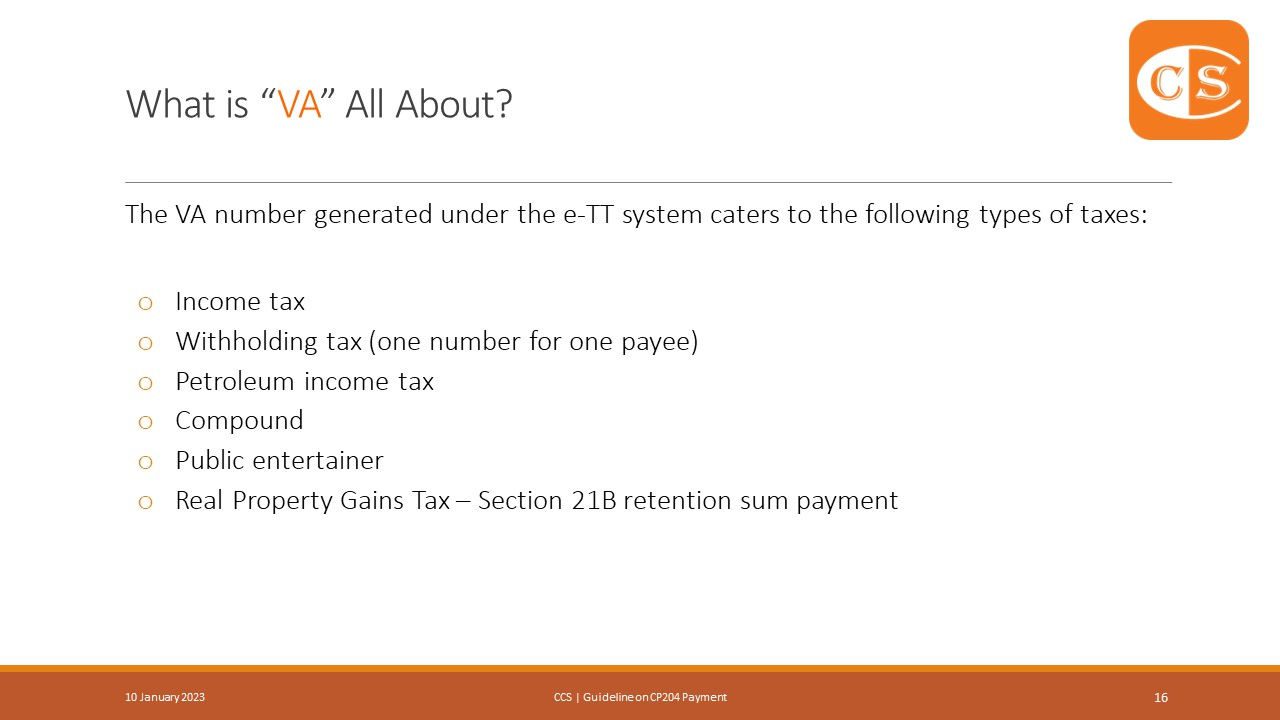 Guideline on CP204 Payment – CCS