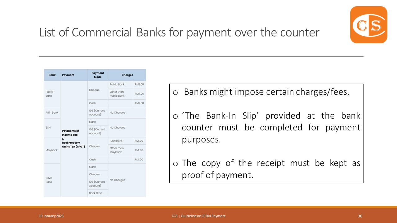 Guideline on CP204 Payment – CCS