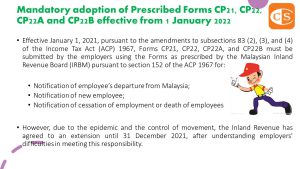 Form CP 21, CP 22, CP 22A & CP 22B – CCS