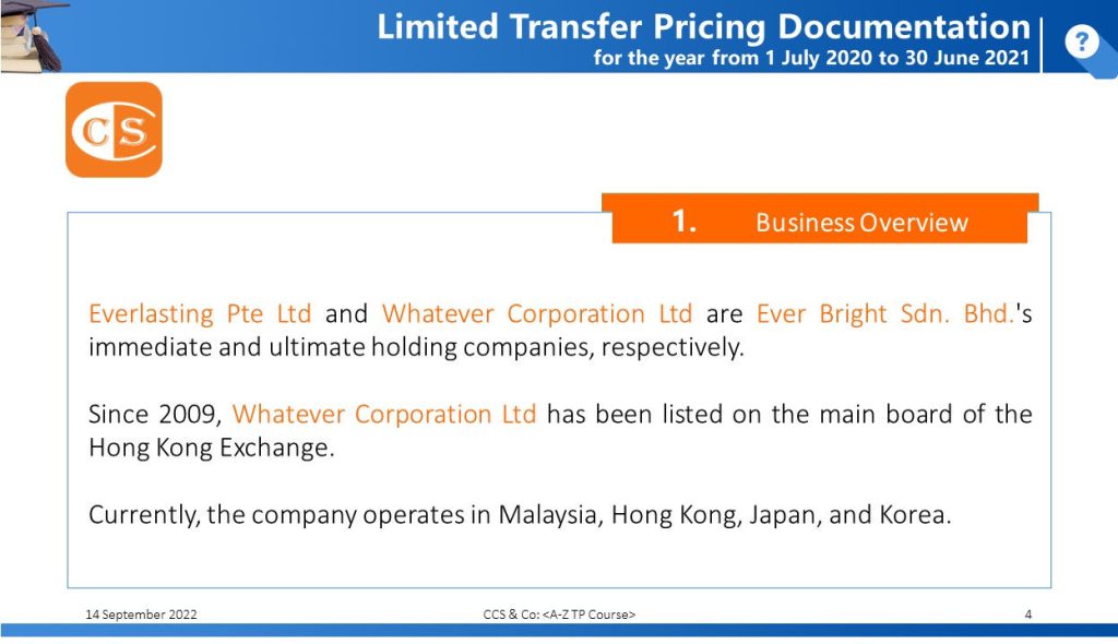 TP FAQs 5: Guide on How to Prepare a Limited Transfer Pricing Document ...
