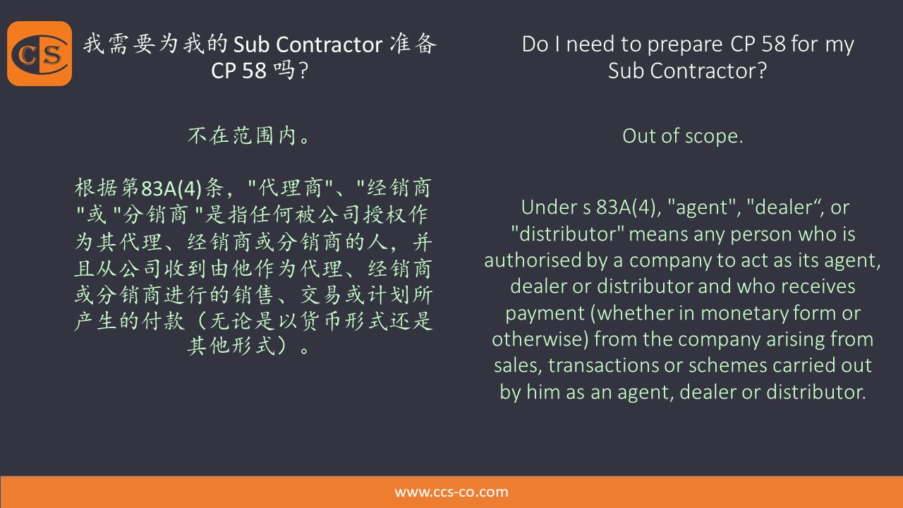 Something About CP 58 – CCS